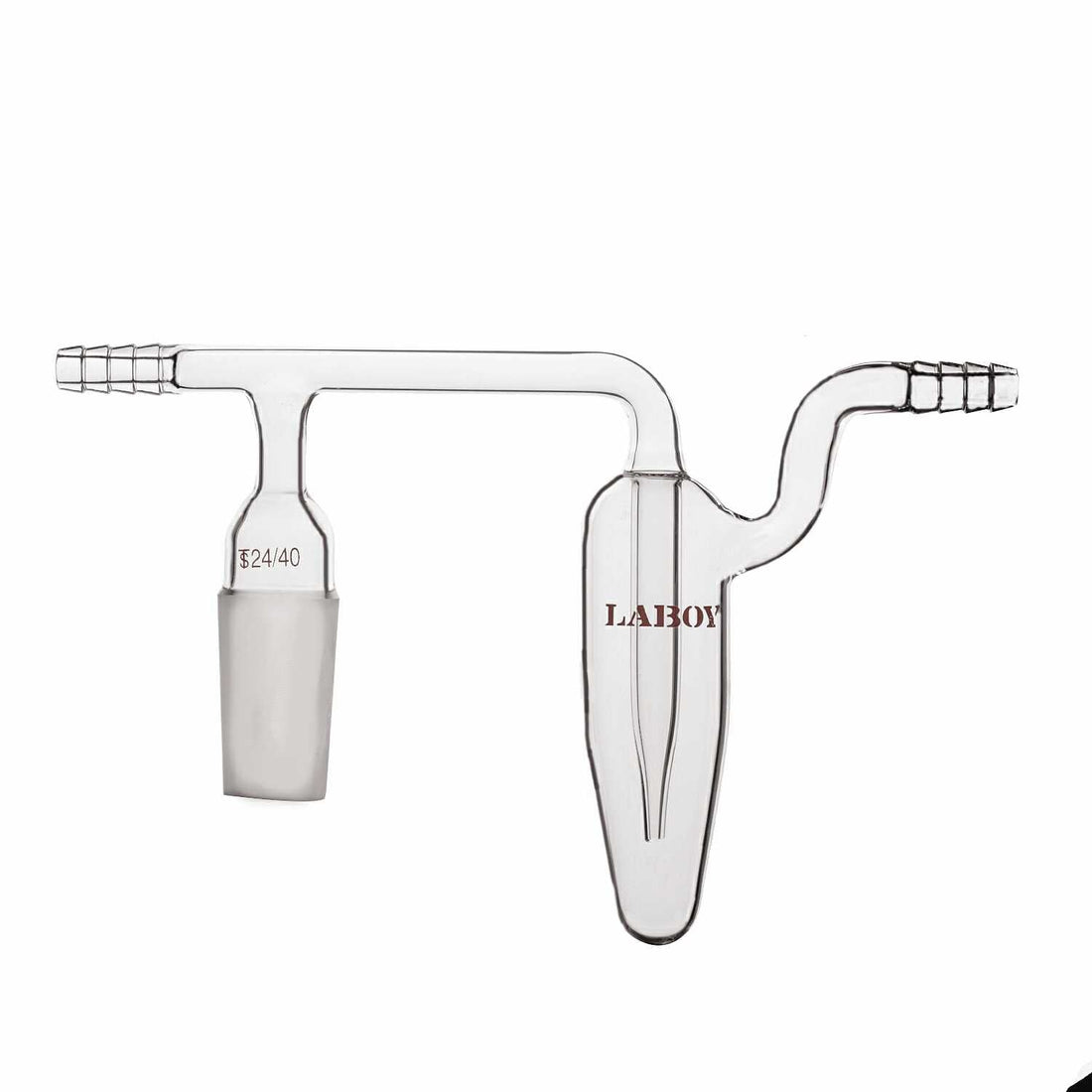 Laboy Glass Bubbler Adapter with Mineral Oil Bubbler with 24/40 Joint ...