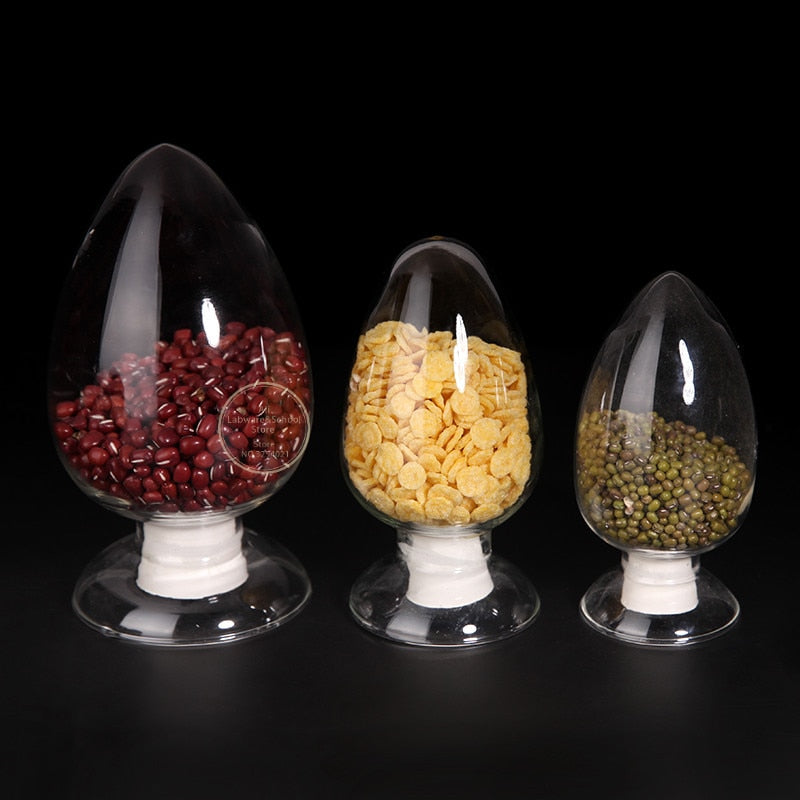 Glass Conical Bottles with Rubber Stopper for Seeds or Samples Storage ...